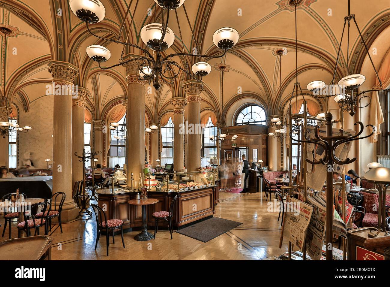 The famous Cafe Central in Vienna, Austria Stock Photo - Alamy
