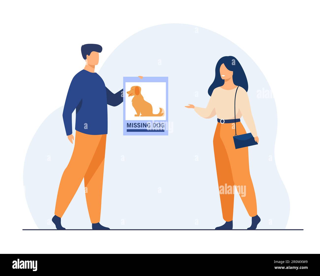 Woman looking missing dog hi-res stock photography and images - Alamy