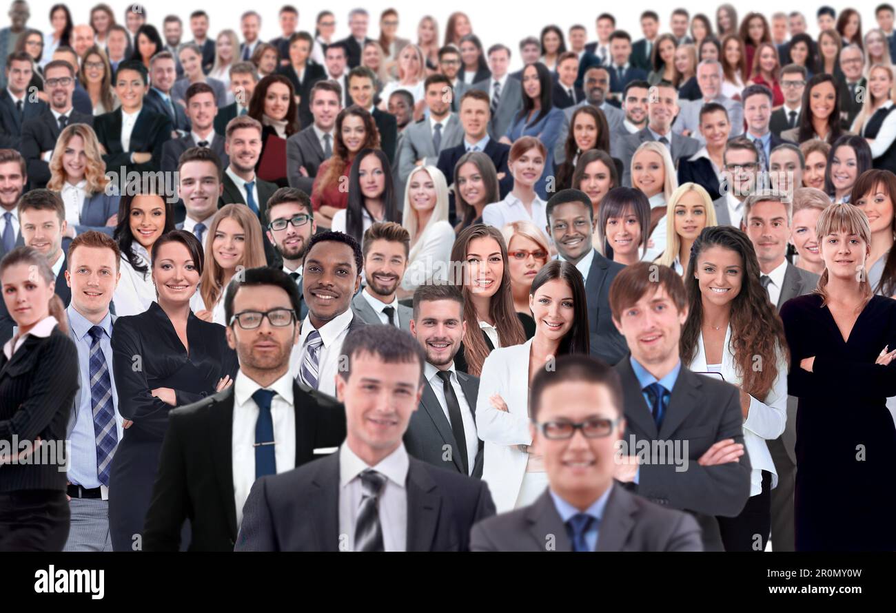 Collage of a large group of face Stock Photo - Alamy