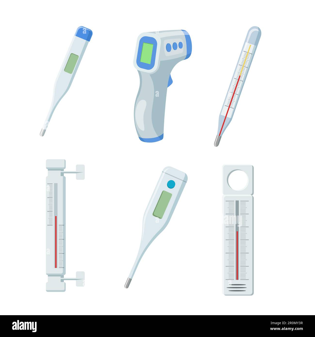 Digital temperature gauge Cut Out Stock Images & Pictures - Alamy