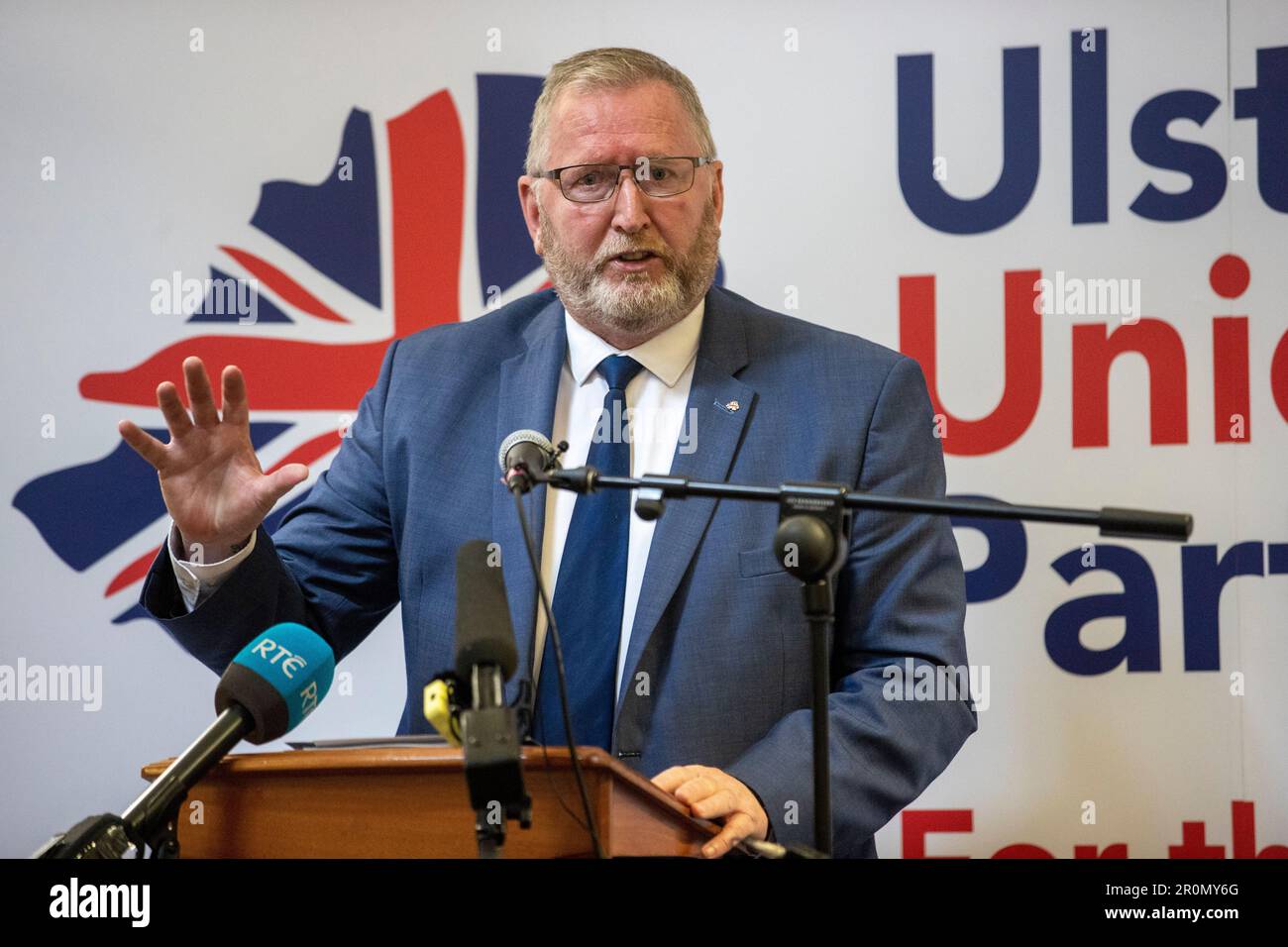 UUP leader Doug Beattie during the party's local government manifesto ...