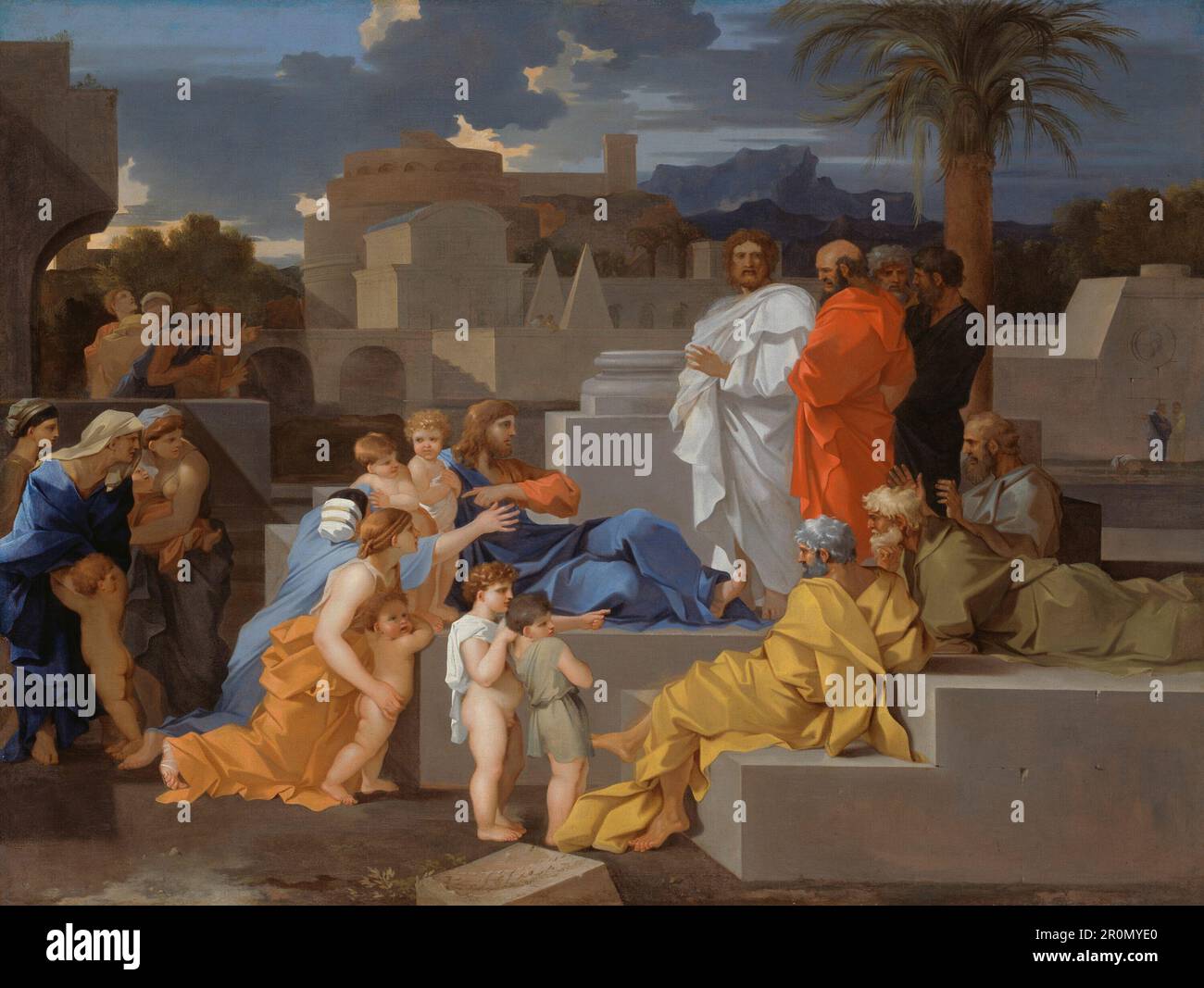 Christ Receiving the Children Date: about 1655 Artist: Sébastien ...