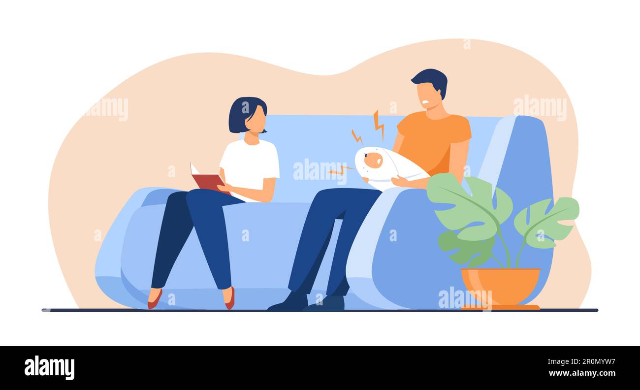 Upset child home Stock Vector Images - Alamy