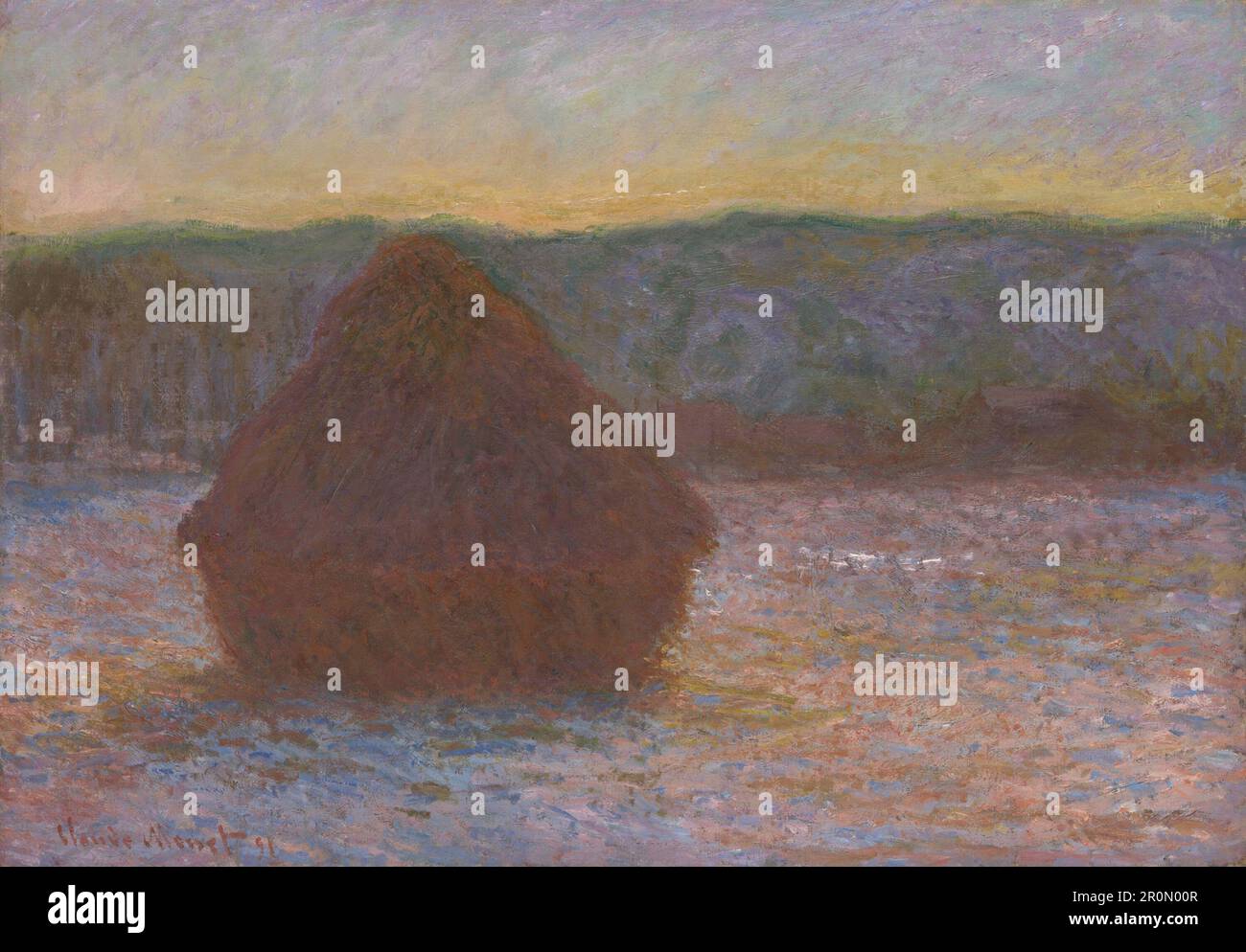 Stack of Wheat (Thaw, Sunset) Date: 1890/91 Artist: Claude Monet French ...