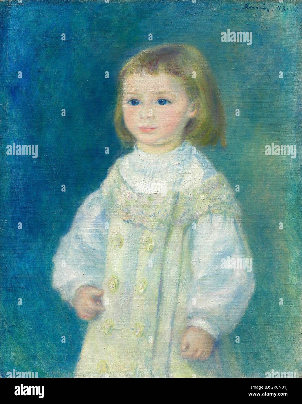 Lucie Berard (Child in White) Date: 1883 Artist: Pierre-Auguste Renoir ...