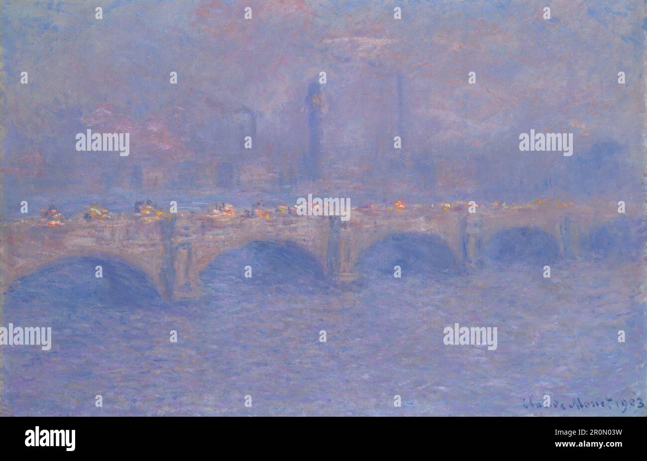Waterloo Bridge, Sunlight Effect Date: 1903 Artist: Claude Monet French ...