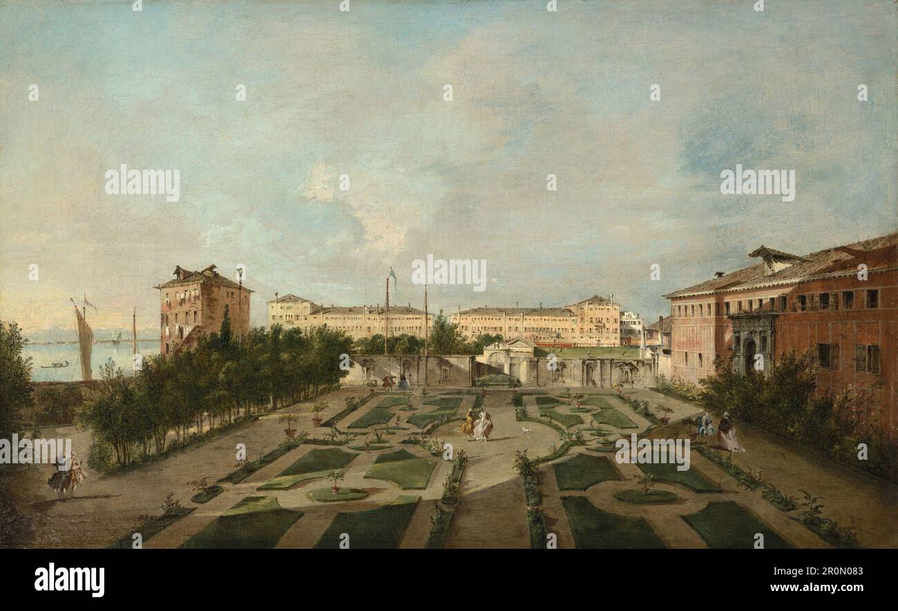 The Garden of Palazzo Contarini dal Zaffo Date: late 1770s Artist ...