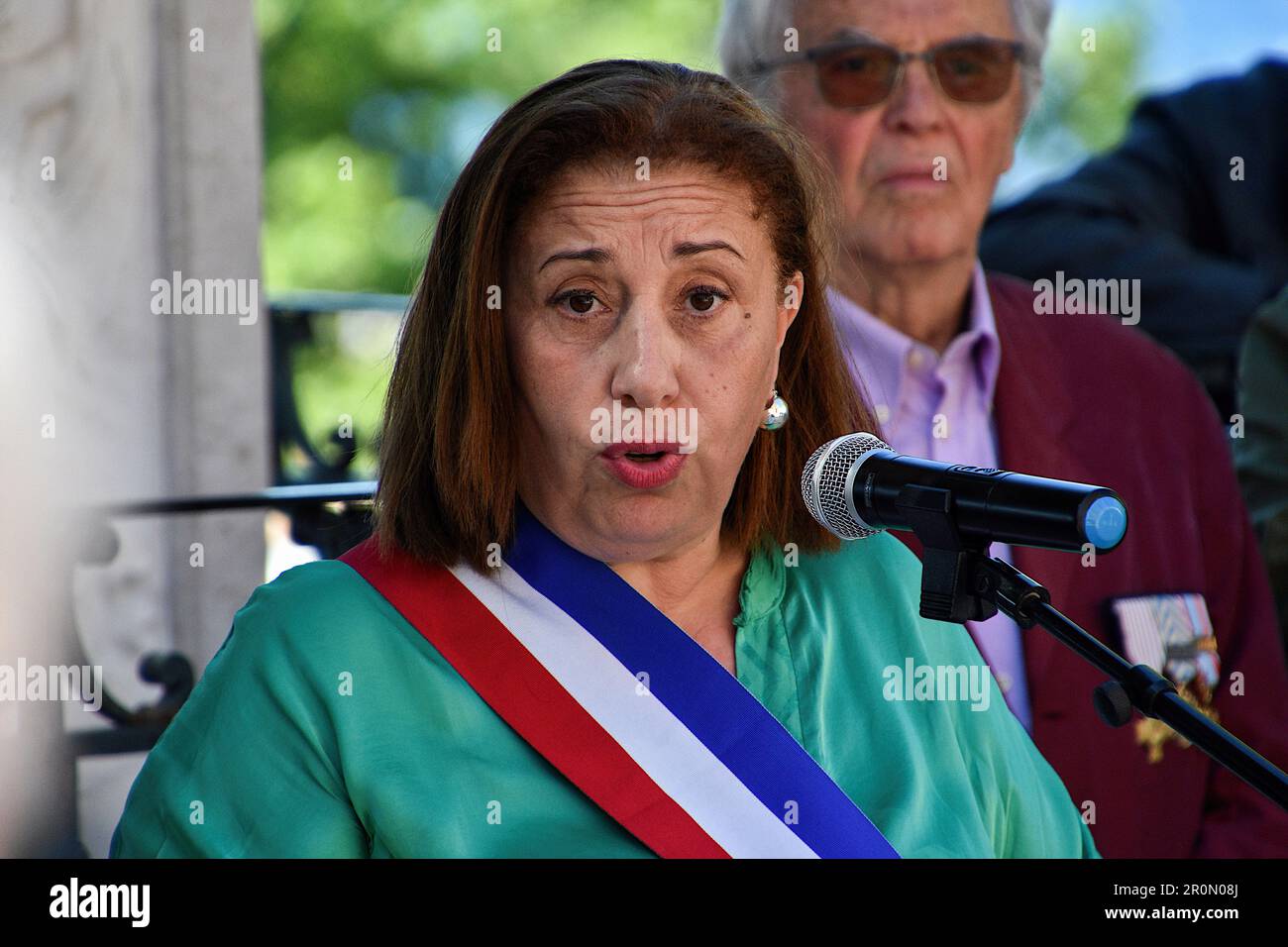 Marseille, France. 08th May, 2023. Nadia Boulainseur, sector mayor of ...