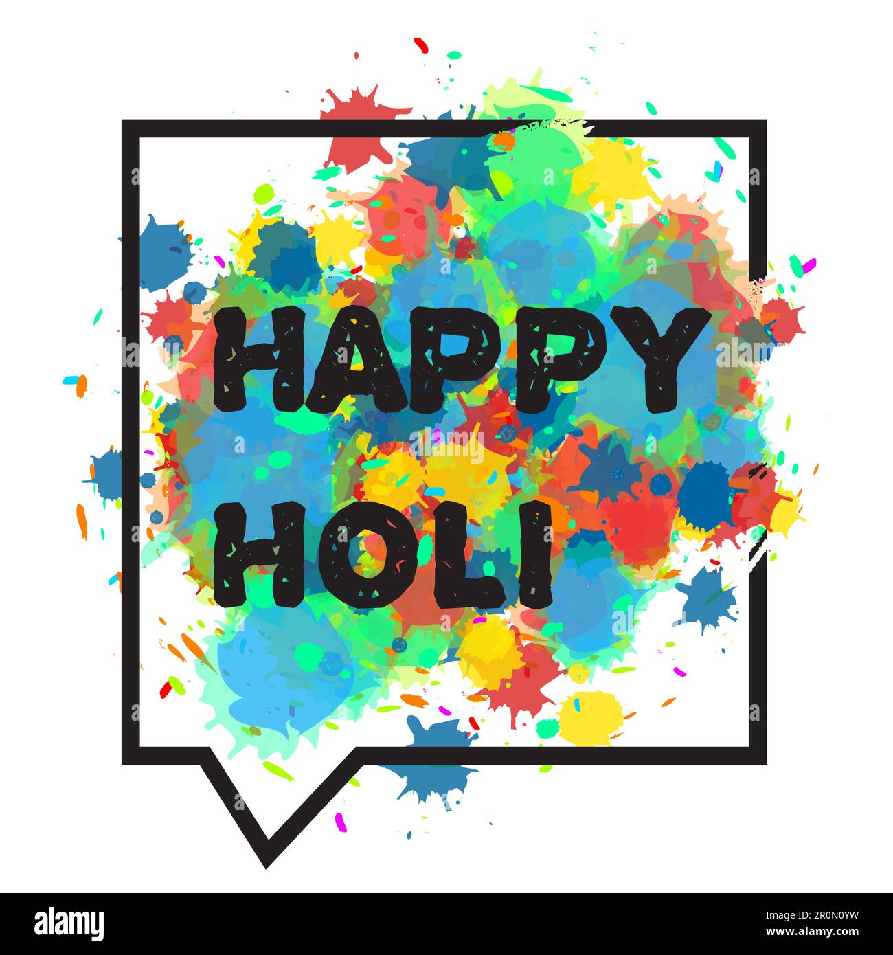 Indian Festival of Colours design for banner, print, poster and card ...