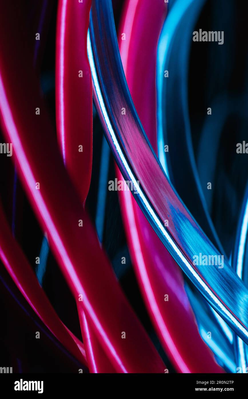 Stack of neon light tubes Stock Photo - Alamy