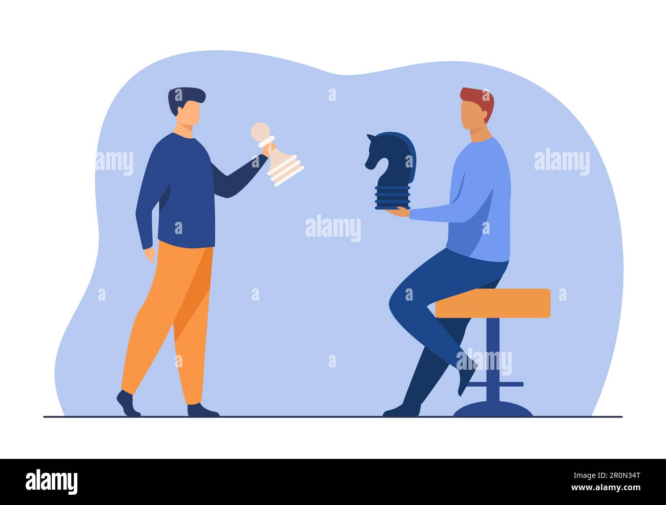 Big chess on background Stock Vector Images - Alamy