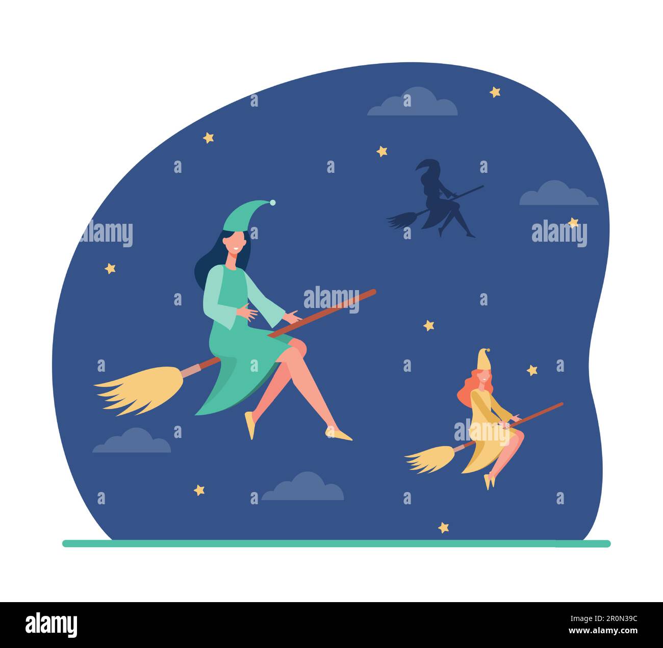 Witches Sabbath Stock Vector Images Alamy