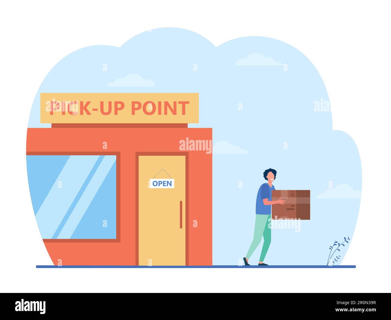 Self service parcel delivery service Cut Out Stock Images & Pictures ...