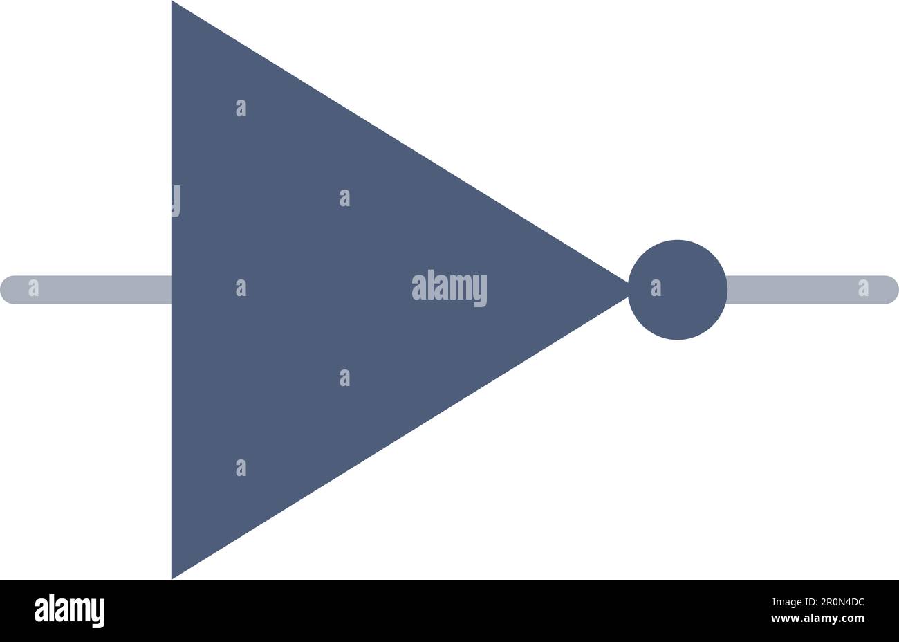 NOT Gate icon vector image. Suitable for mobile application web application and print media ...