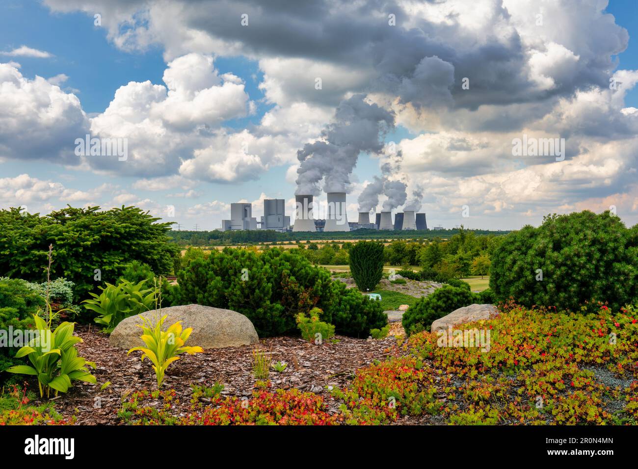 Boulder park Nochten at the Boxberg power plant in Lusatia, germany ...