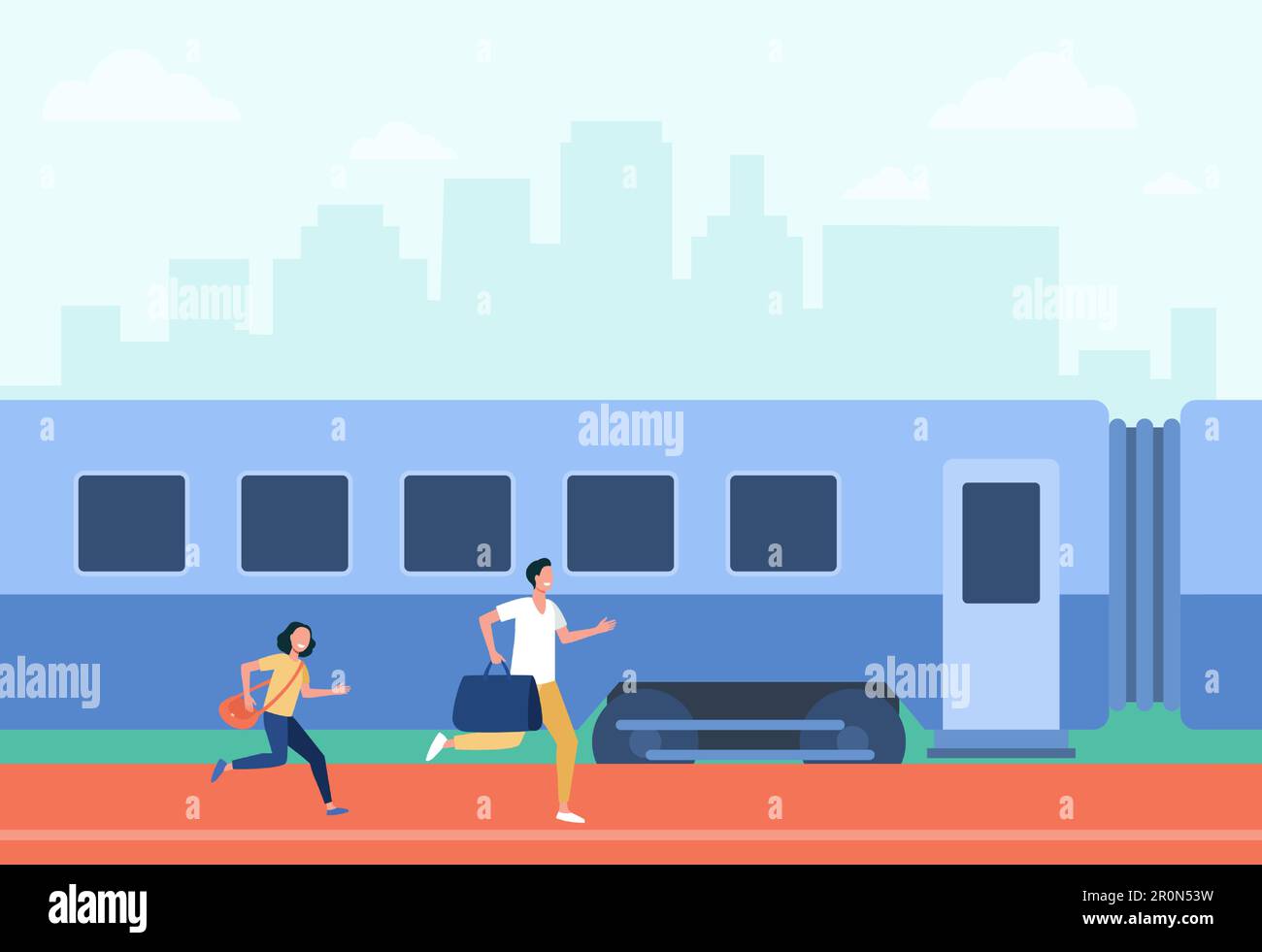 Child station running Stock Vector Images - Alamy