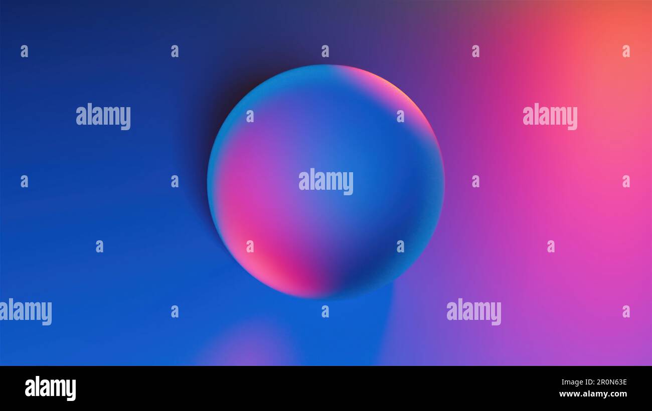 Orange and blue sphere. Computer generated 3d render Stock Photo - Alamy