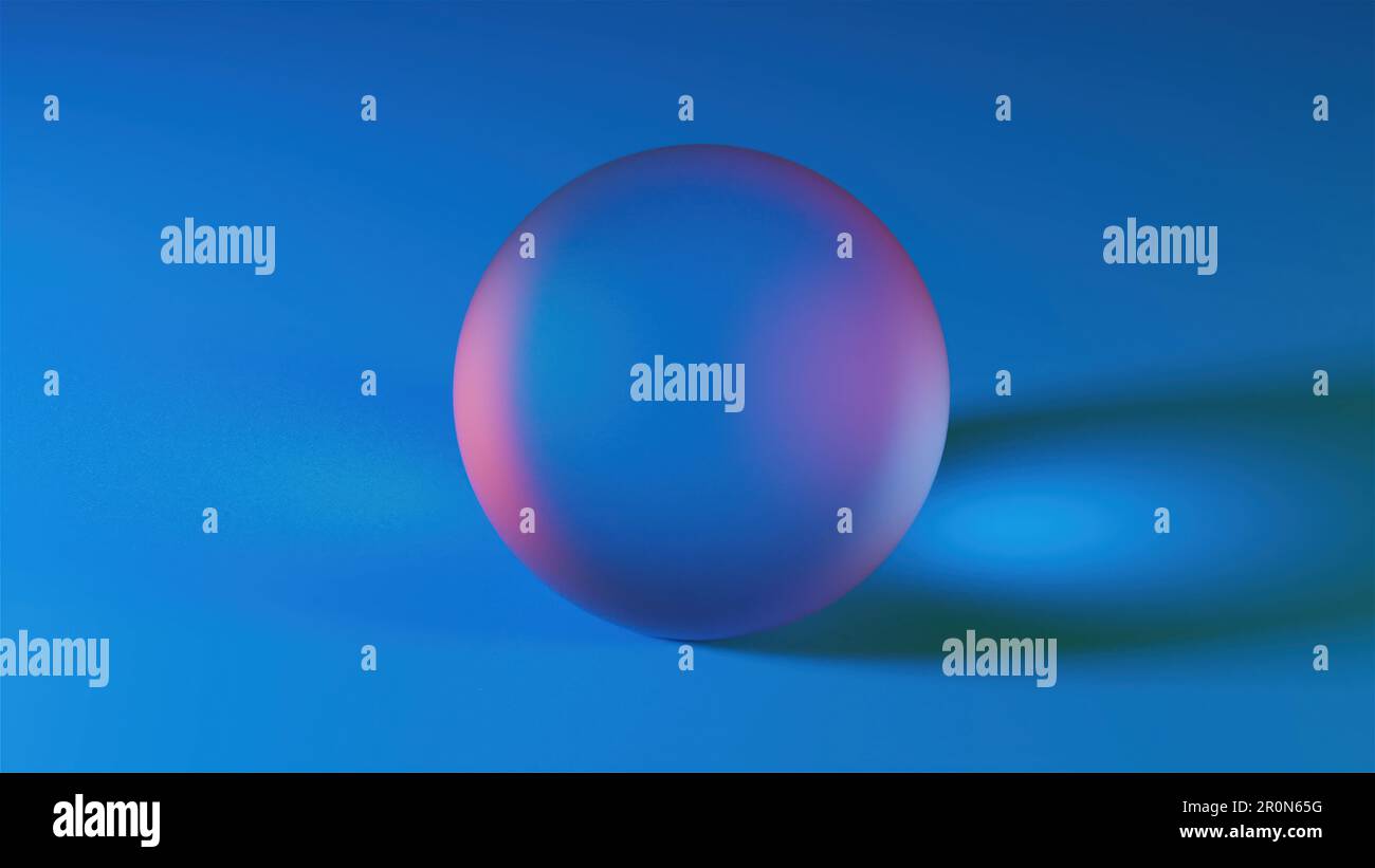 Orange and blue sphere. Computer generated 3d render Stock Photo - Alamy