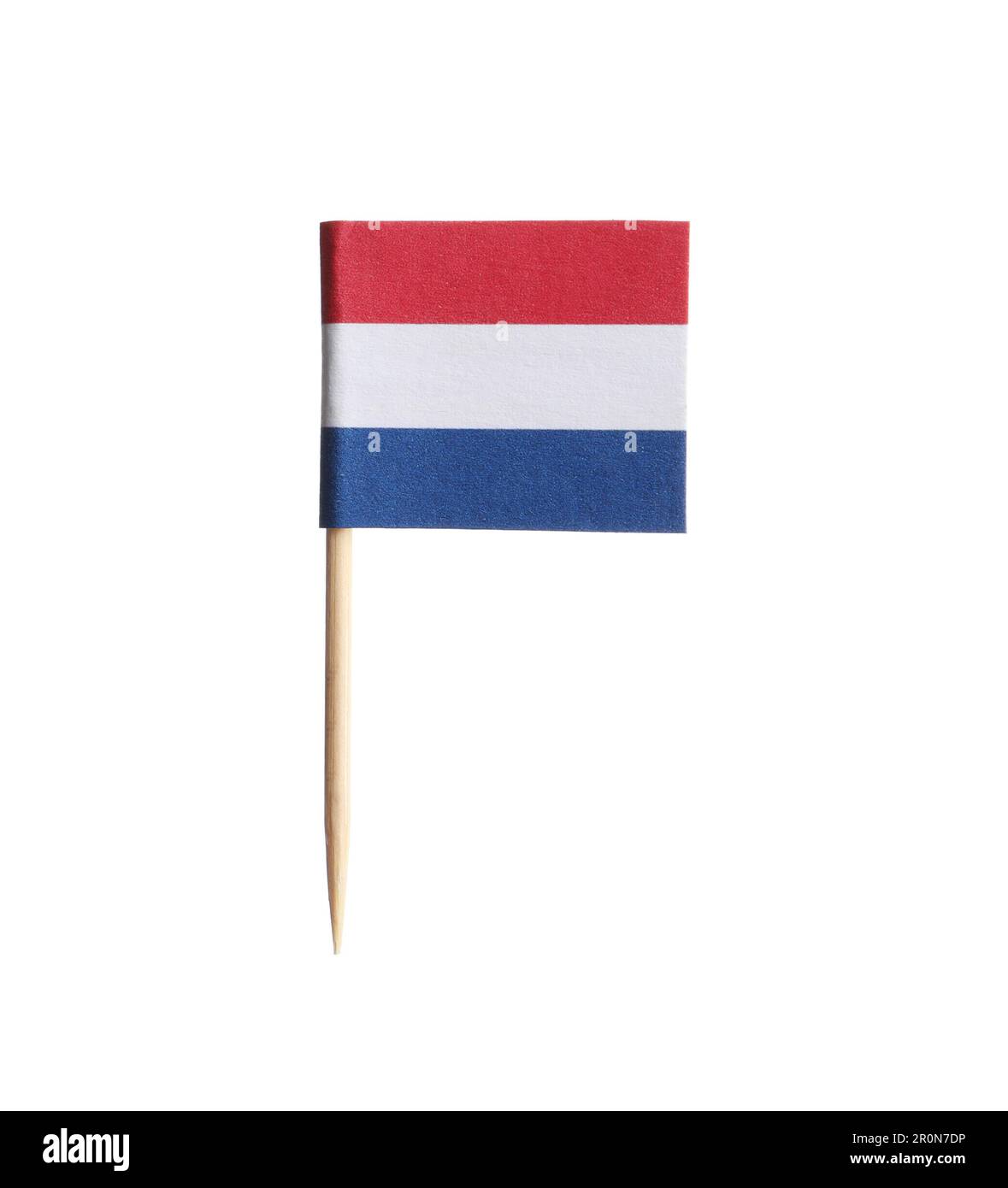 Small paper flag of Netherlands isolated on white Stock Photo - Alamy
