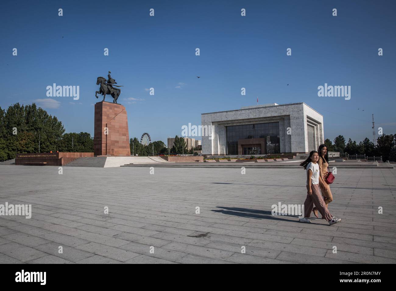 Ala Too square in Bishkek, Kyrgyzstan, Asia Stock Photo - Alamy