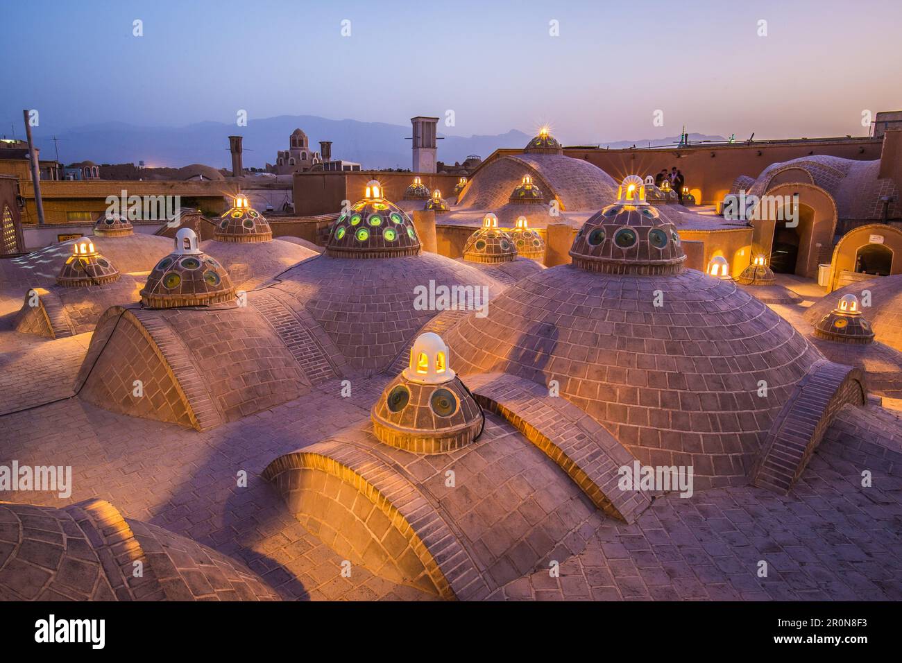 Roof of hammam Sultan Mir Ahmad in Kashan, Iran, Asia Stock Photo - Alamy