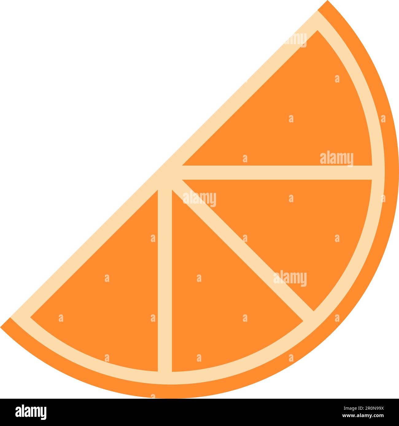 Orange slice icon vector image. Suitable for mobile application web ...