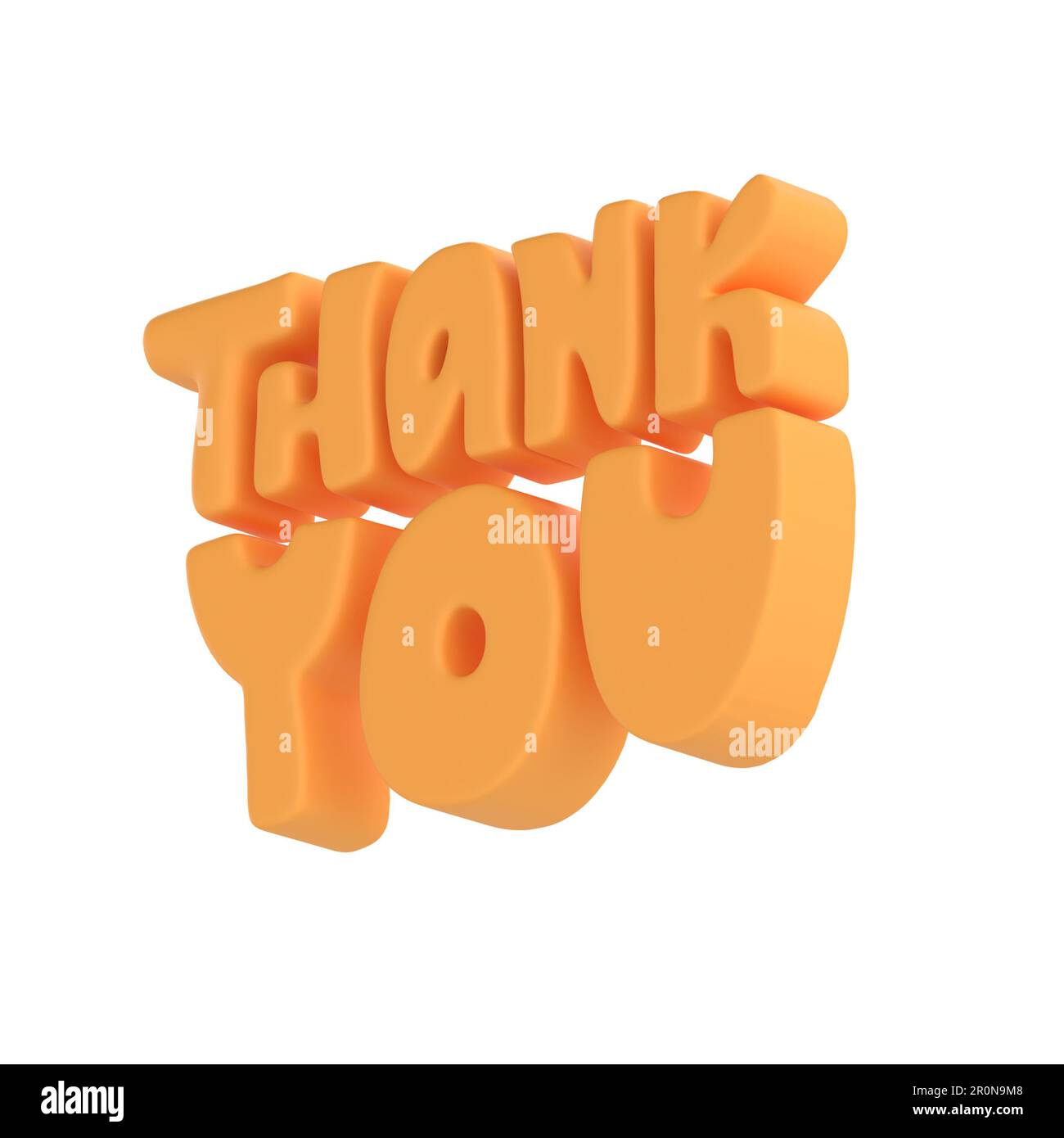 Thank you orange lettering 3d text icon hand drawn, thanksgiving day ...