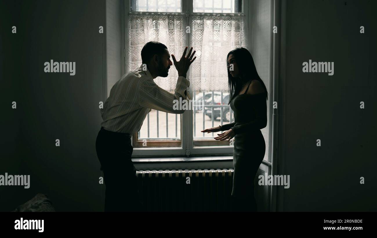 Fingers pointing yelling hi-res stock photography and images - Alamy