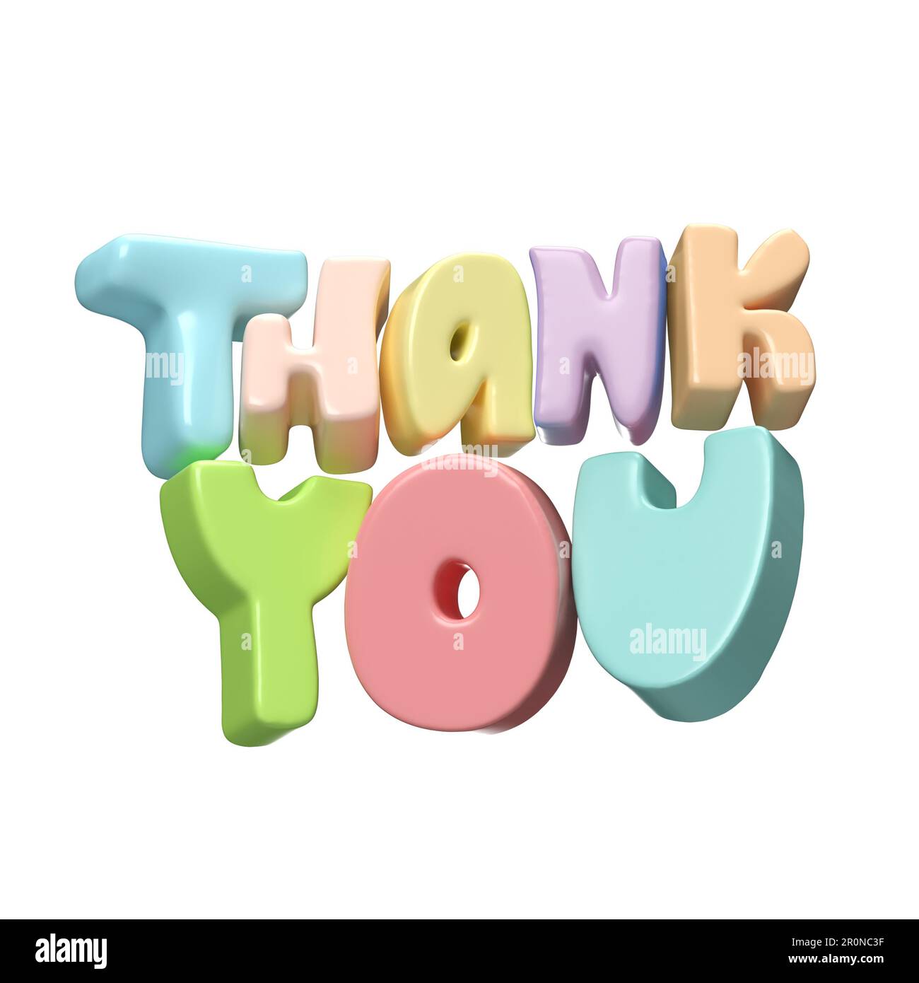 Thank you multicolor lettering 3d text icon hand drawn, thanksgiving ...