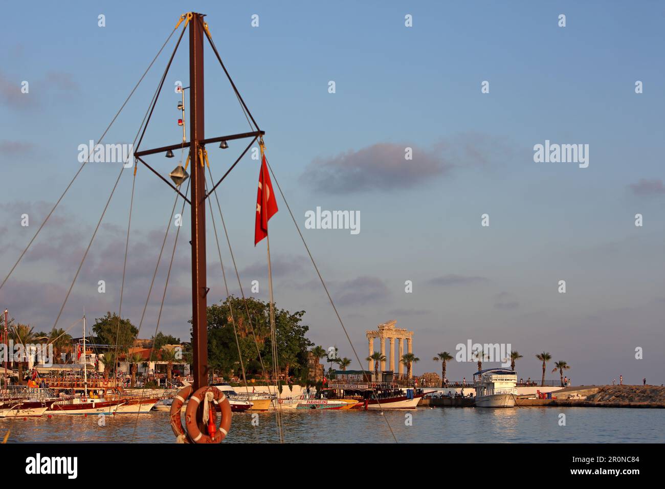 Apollo Temple at Side Harbor, Turkish Riviera, Turkey Stock Photo - Alamy