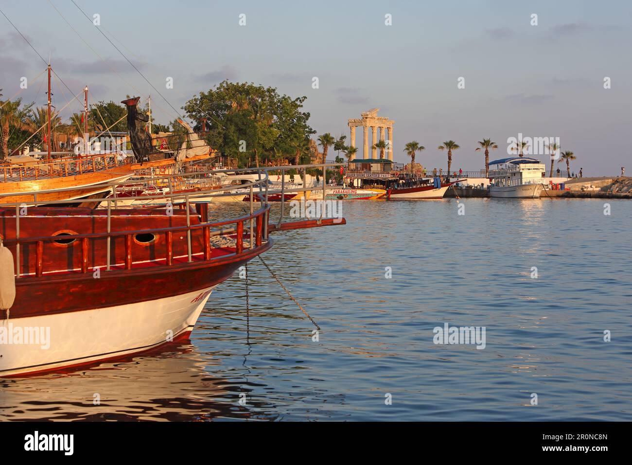 Apollo Temple at Side Harbor, Turkish Riviera, Turkey Stock Photo - Alamy
