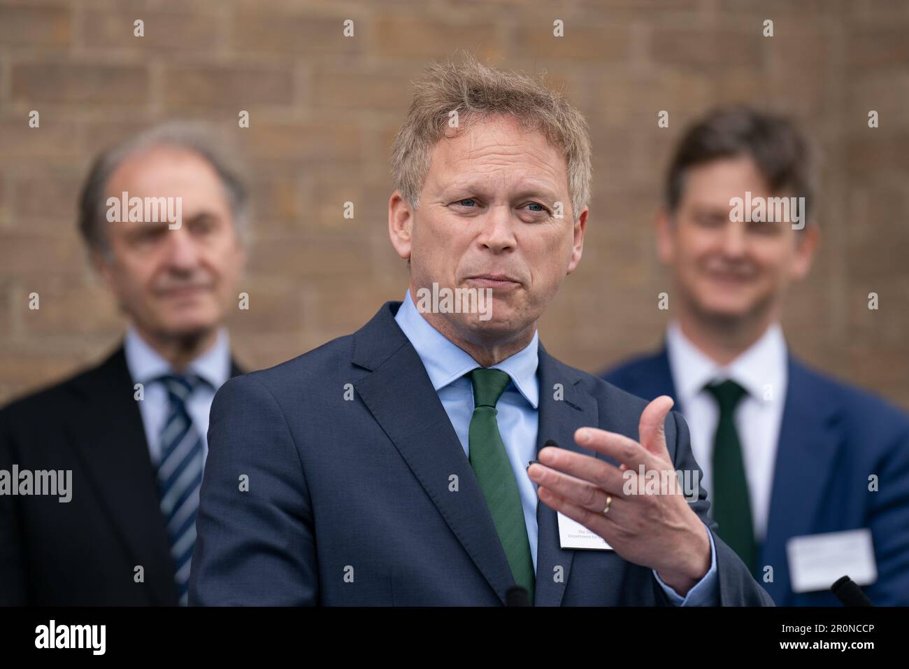 Transport Secretary Grant Shapps during a visit to the Whittle ...