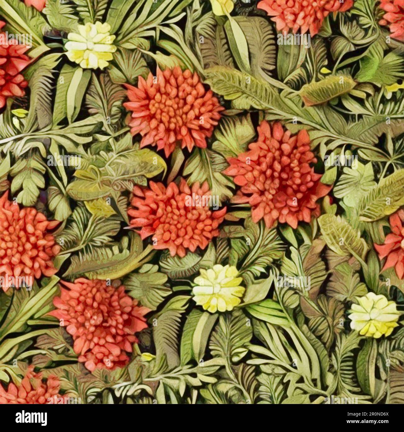 Contemporary poster. Botanical formula. Wall decoration, interior ...