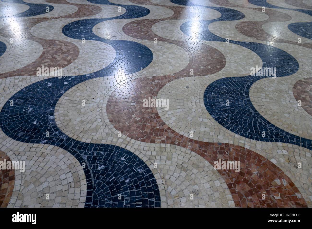 Architetural feature of the floor in the walkway known as The Esplanade ...