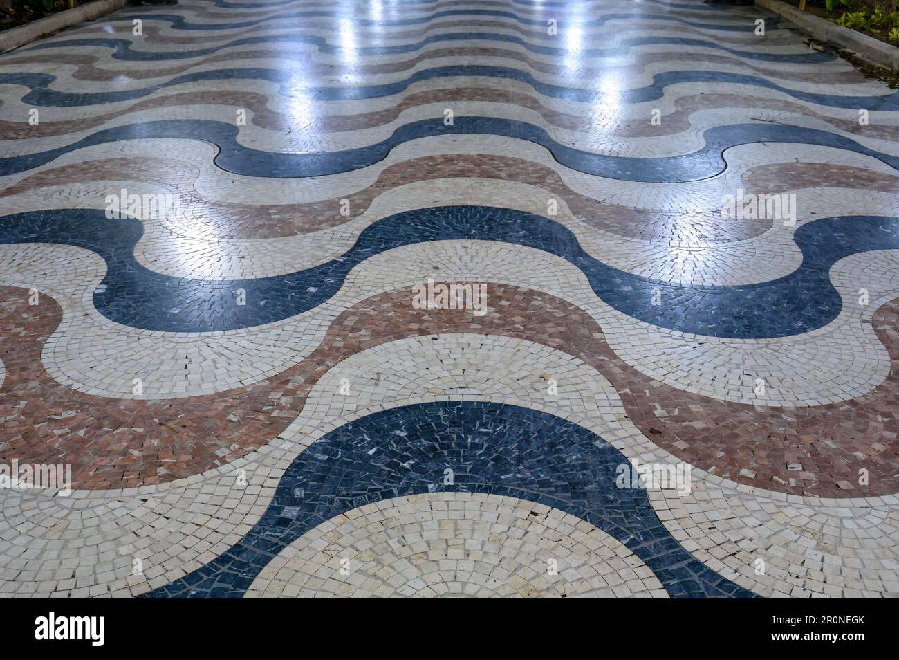 Architetural feature of the floor in the walkway known as The Esplanade ...