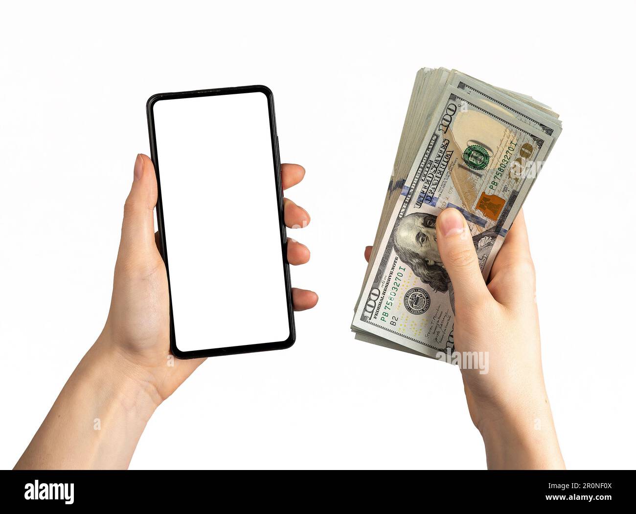 Mobile phone screen mockup for finance app. Smartphone mock up and ...