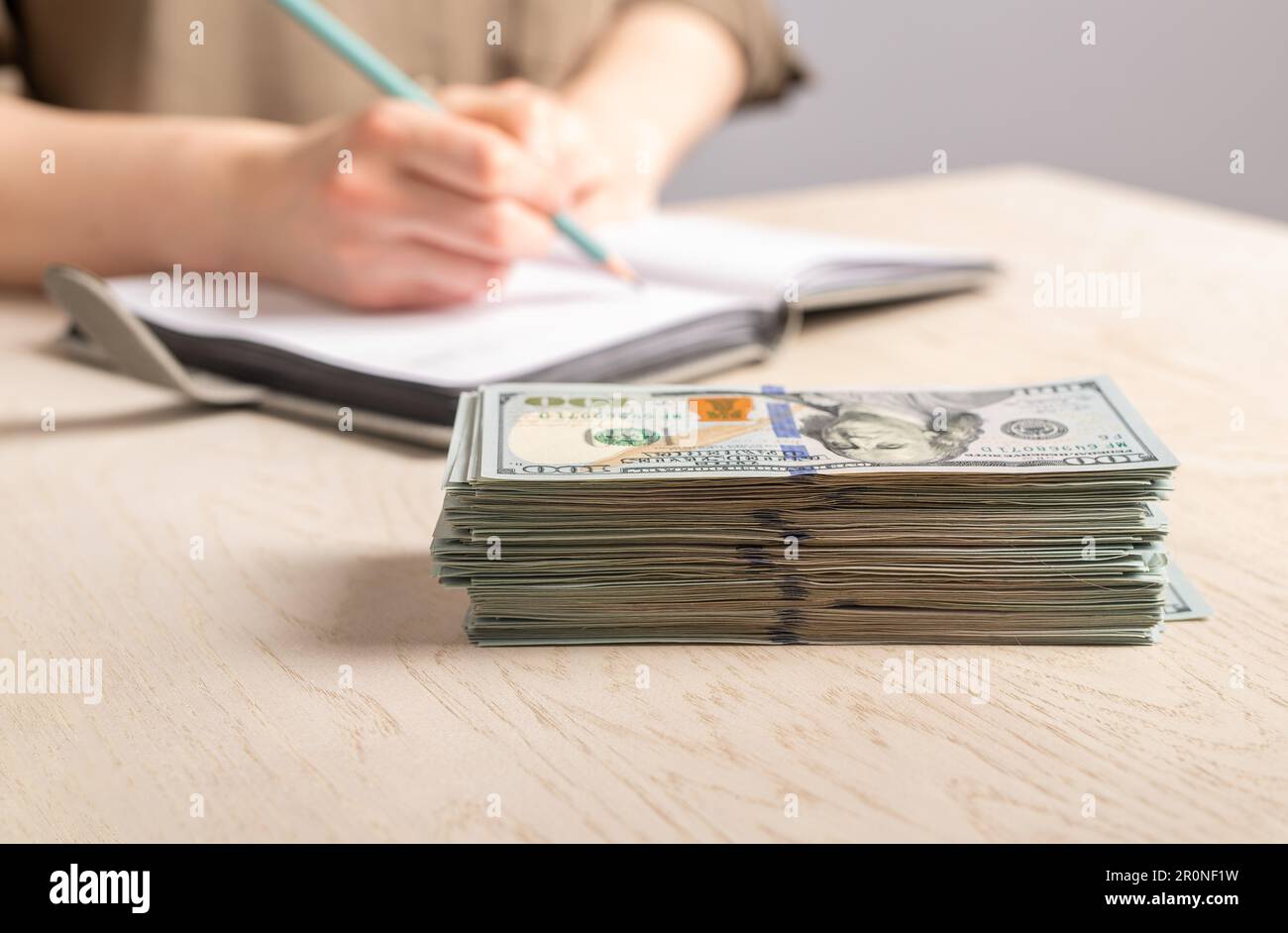 Personal money management, finance savings and costs concept Stock ...