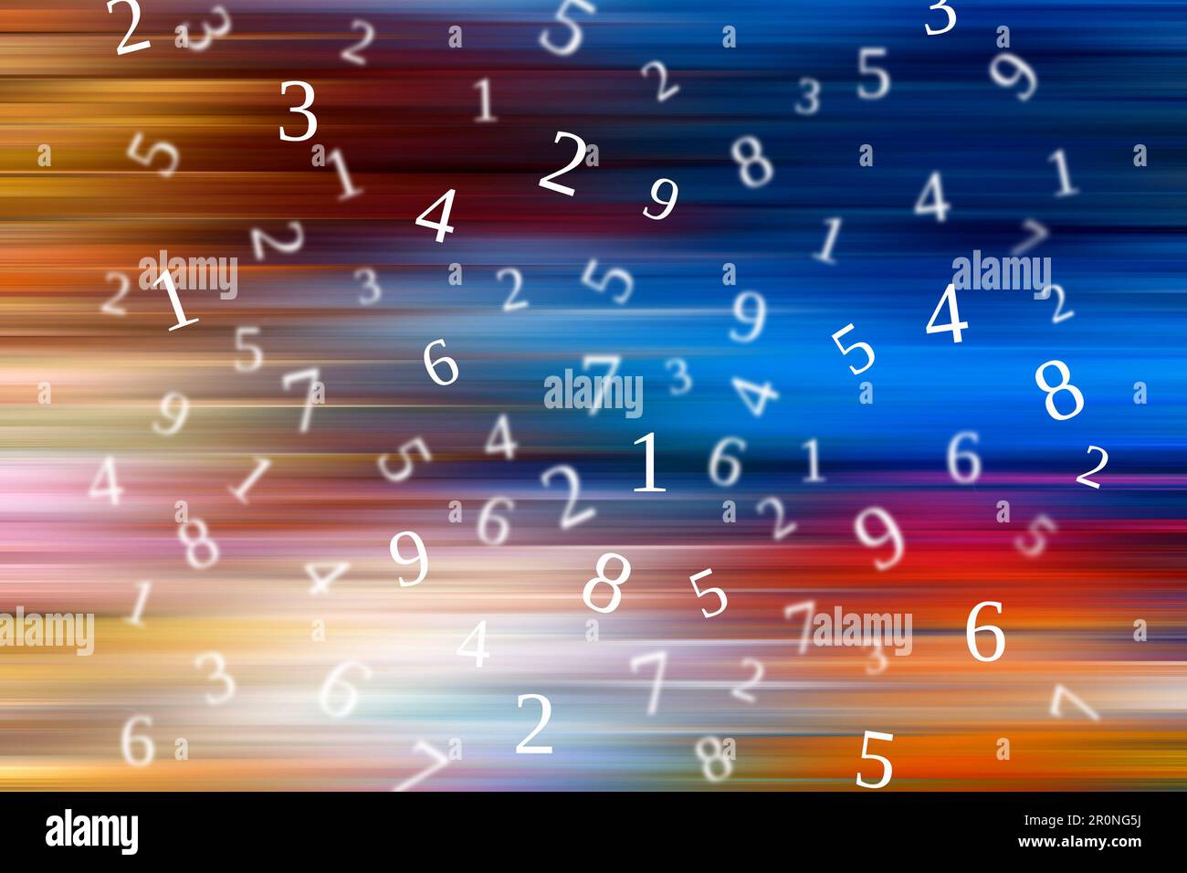 numbers background, math and numerology concept Stock Photo - Alamy