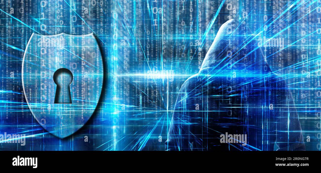 shield and lock as concept for security and safety in internet Stock ...