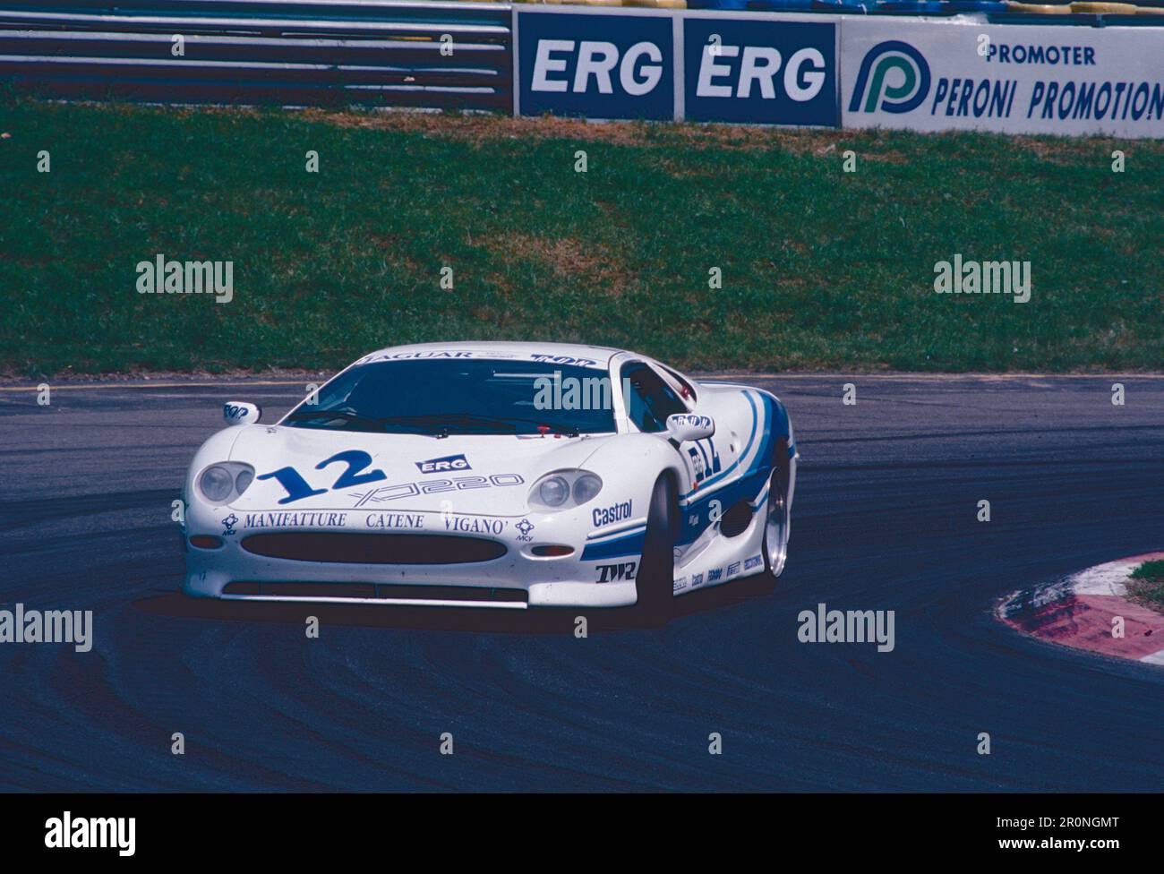 Jaguar XJ220 racing car at the Italian GT Monza, Italy 1993 Stock Photo ...