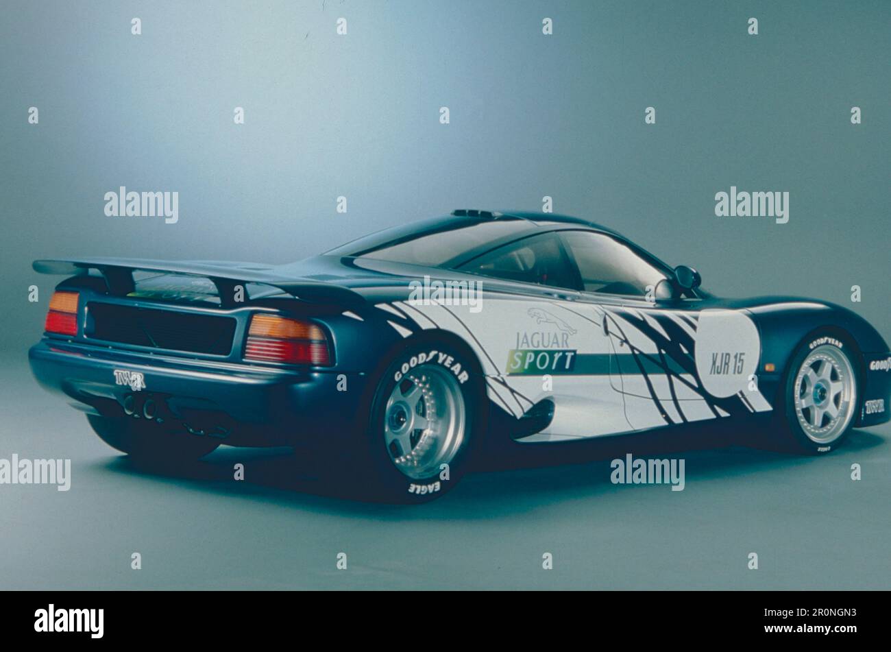 Jaguar XJ220 racing car Silk Cut team, Spa Francorchamps, Belgium 1987 ...