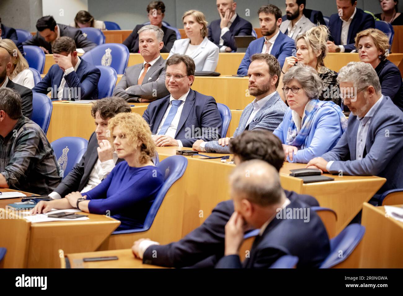 THE HAGUE - CDA MP Jaco Geurts during the farewell in the House of Representatives. With the ...