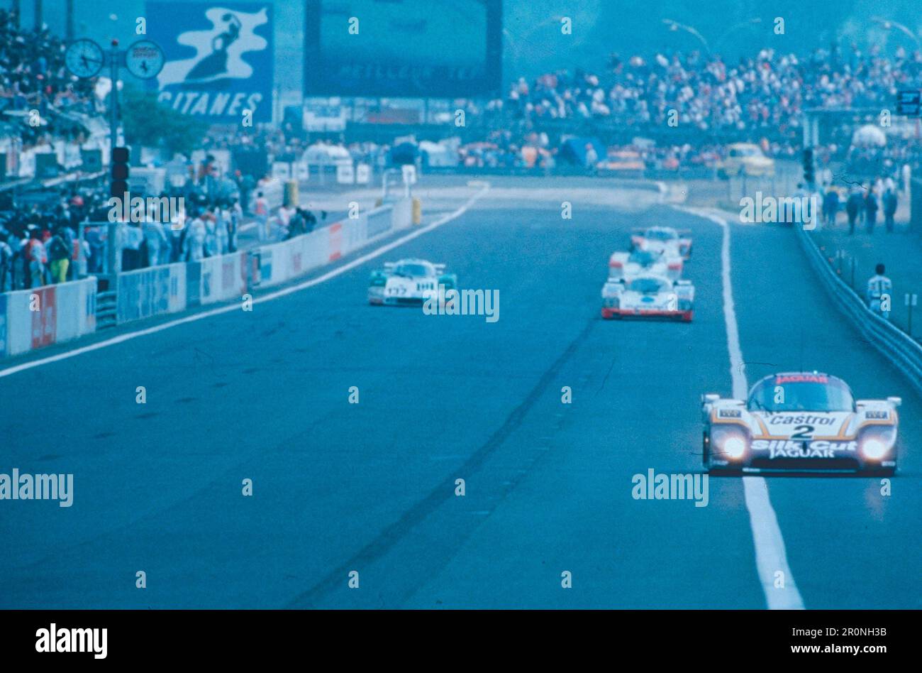 Jaguar XJ220 racing car Silk Cut team, Le Mans, France 1993 Stock Photo ...