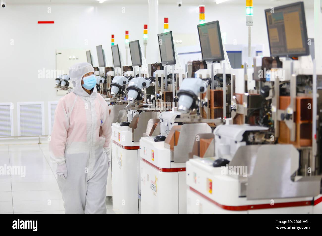 CHONGQING, CHINA - MAY 9, 2023 - Workers inspect the production line of ...