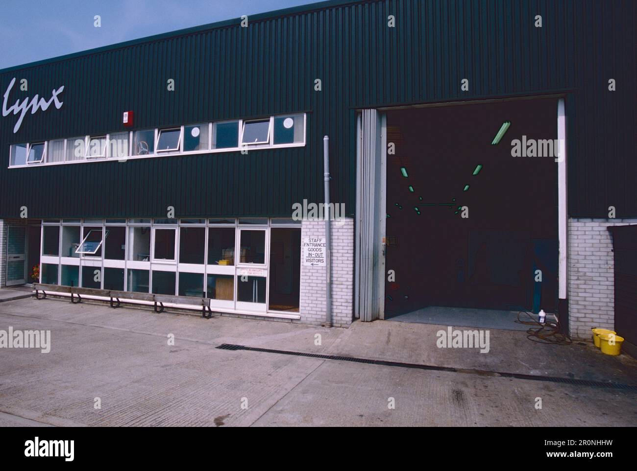 View of the premises of the Lynx Motor Company, UK 1980s Stock Photo ...
