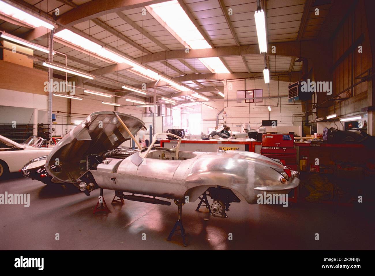 Inside view of the premises of the Lynx Motor Company car artcraft ...