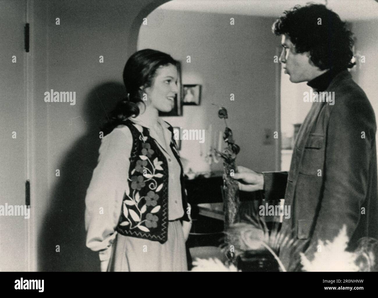 Actress Amy Irwing and actor Michael Ontkean in the movie Voices, USA ...