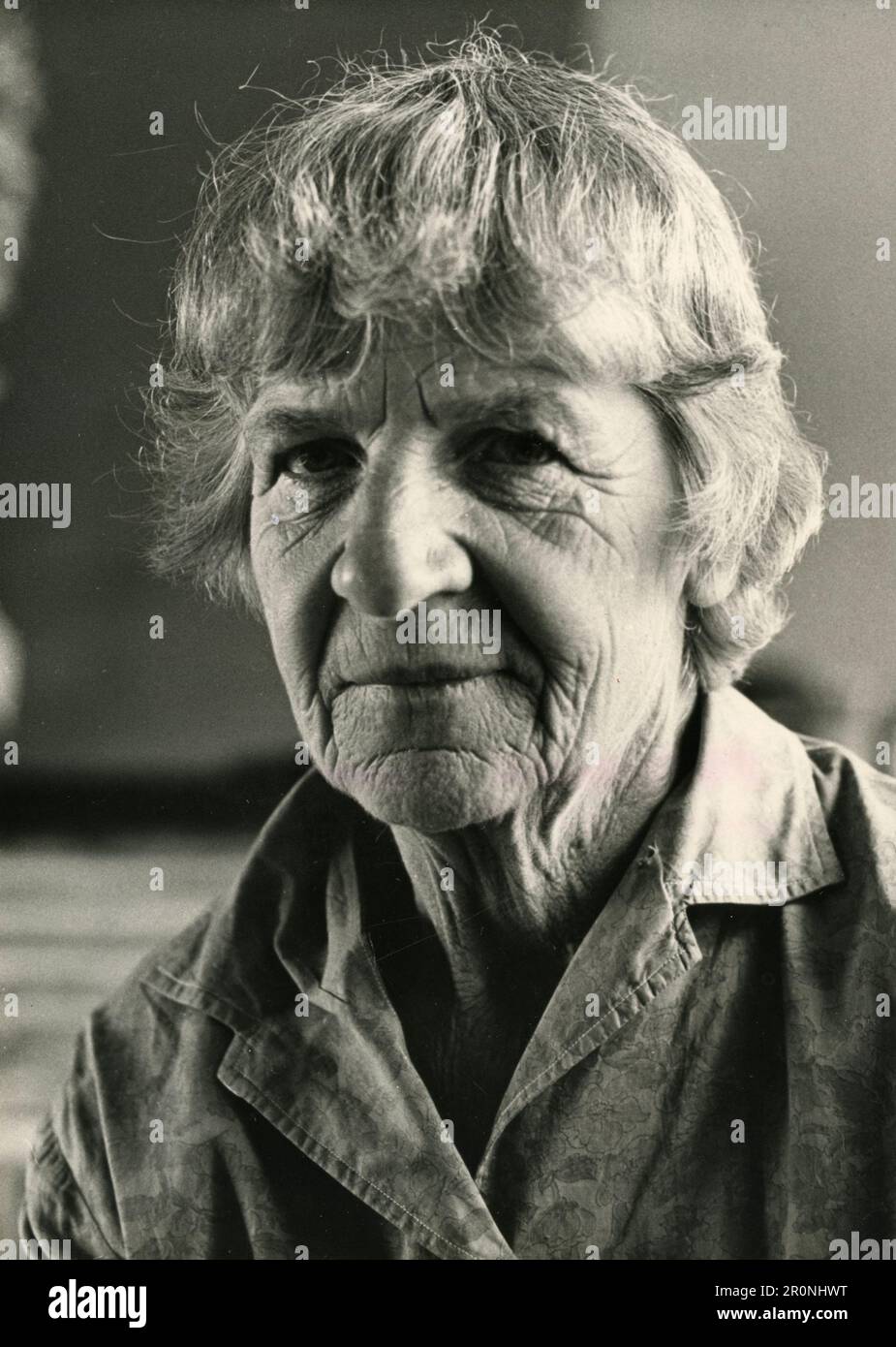 Portrait of British writer Naomi Mitchinson, UK 1970s Stock Photo - Alamy