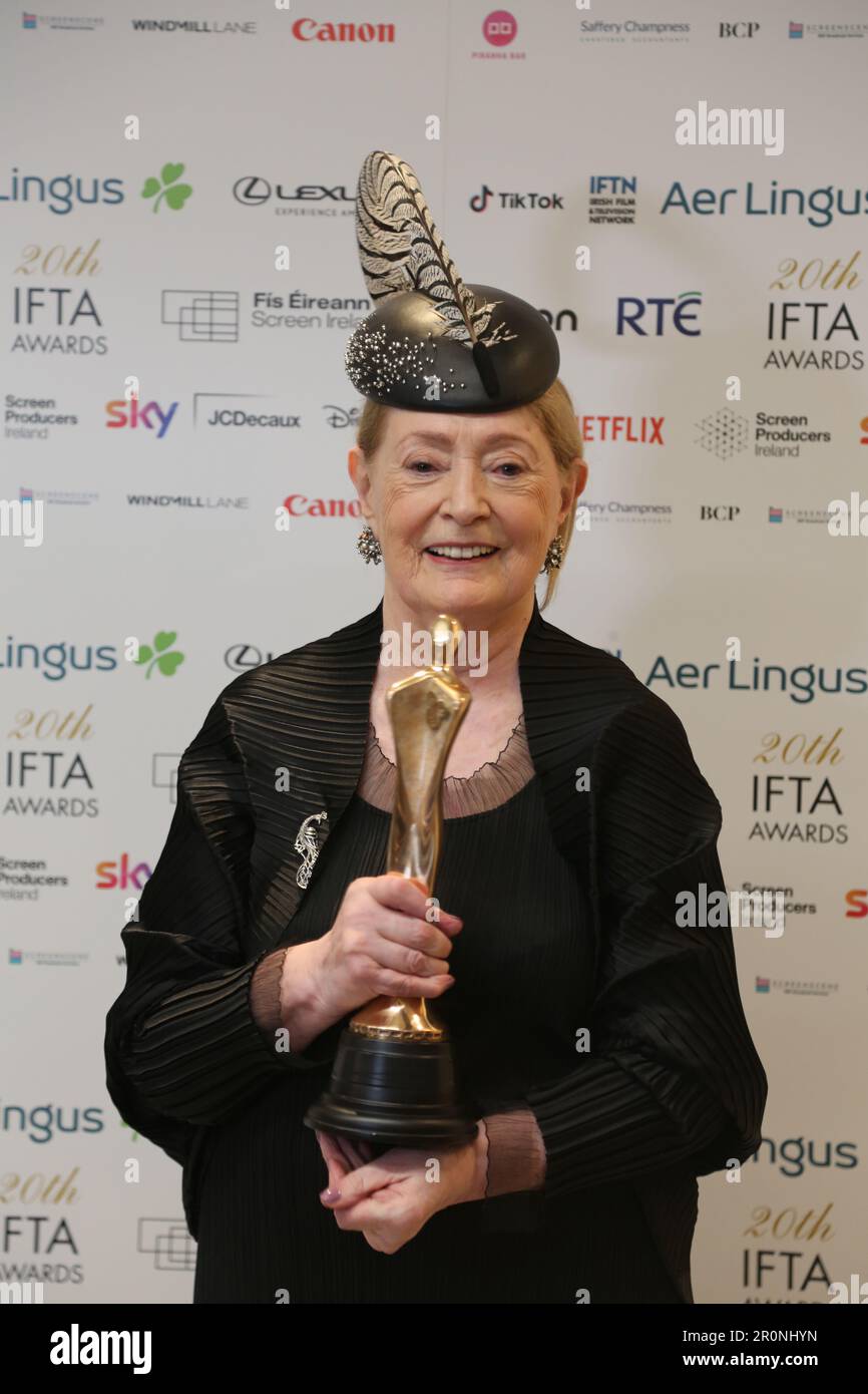 Dublin, Ireland. 7th May 2023. Joan Bergin receives the Lifetime ...
