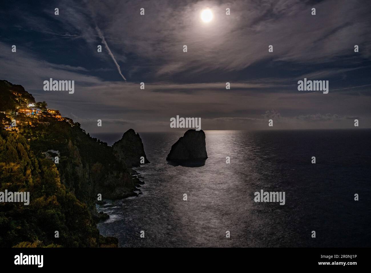 Italy island capri night view hi-res stock photography and images - Alamy